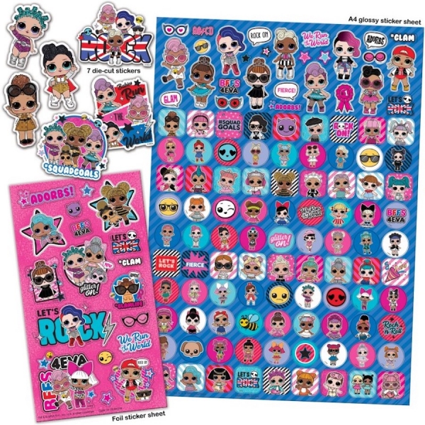Mega Pack Autocolantes LOL Surprise! - Autocolantes, Etiquetas e Livros ...