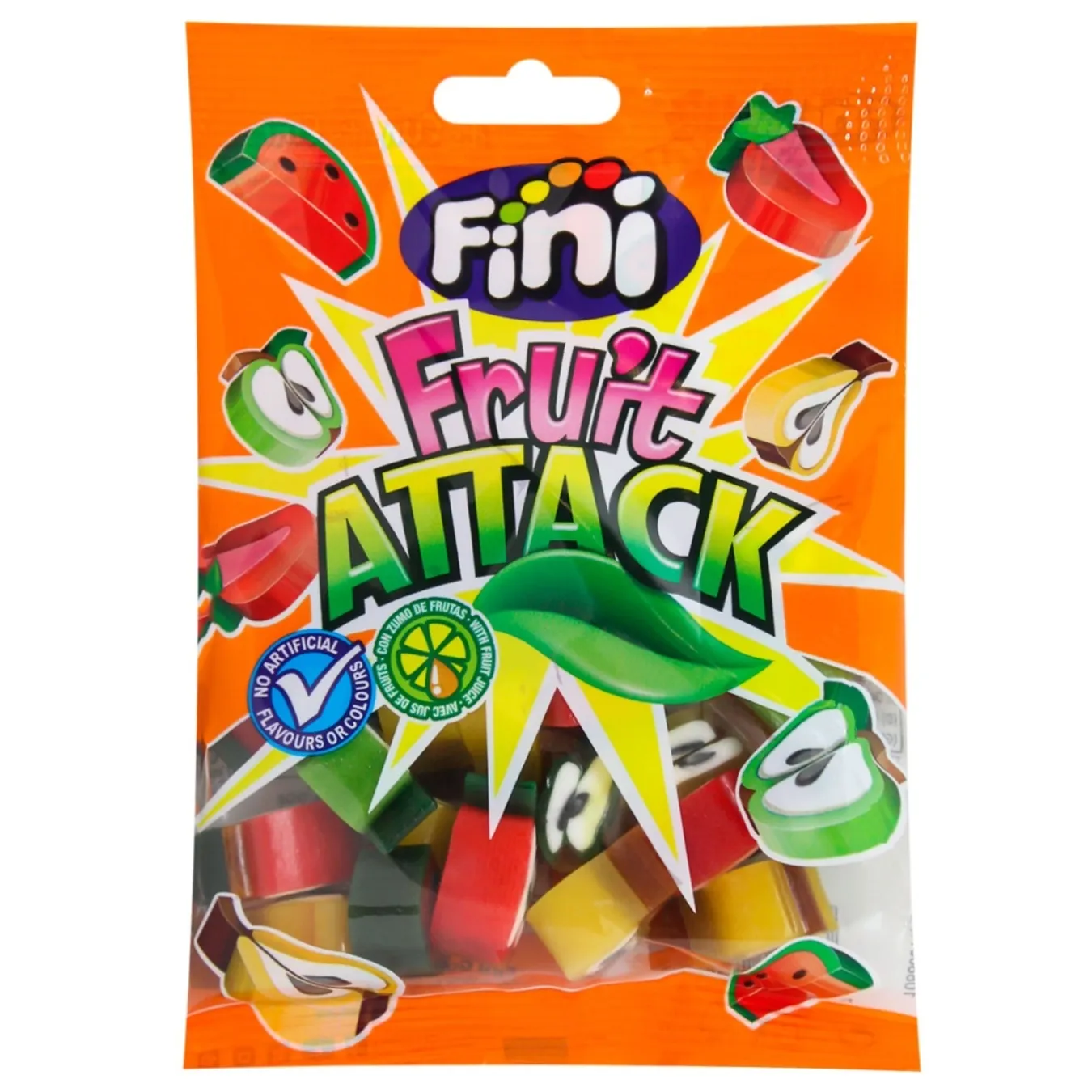 FINI 90G Fruit Attack - Gomas e Snacks - Party&Bite