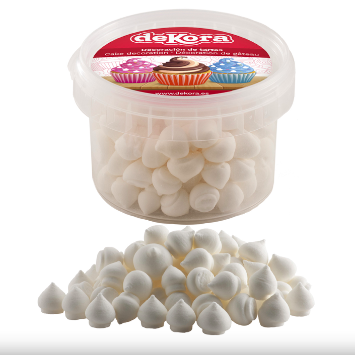 Mini Merengues de Açúcar Branco - Outros Comestíveis - Party&Bite