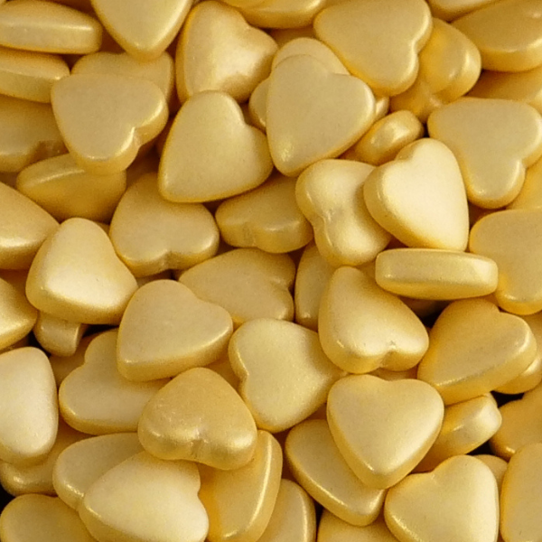 Sprinkles Corações 3D 75g Ouro - Sprinkles, Pérolas e Granulados ...