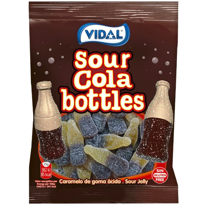 Vidal 90g Coca Cola Ácida - Gomas e Snacks - Party&Bite