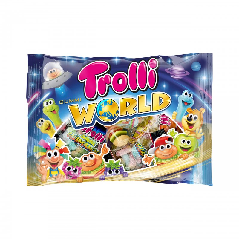 Trolli World - Mix de Gomas 230g - Gomas e Snacks - Party&Bite